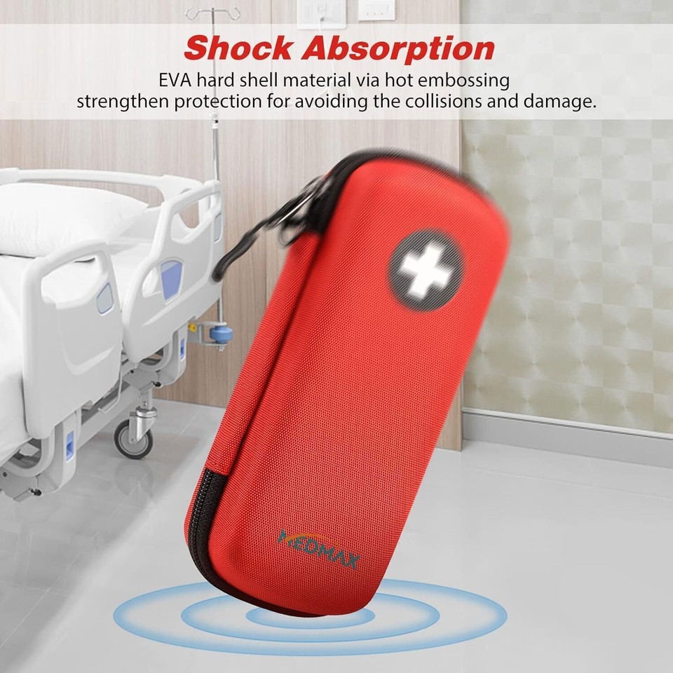 Epipen Hard Shell Medical Carrying Case Travel Pouch Medication ...