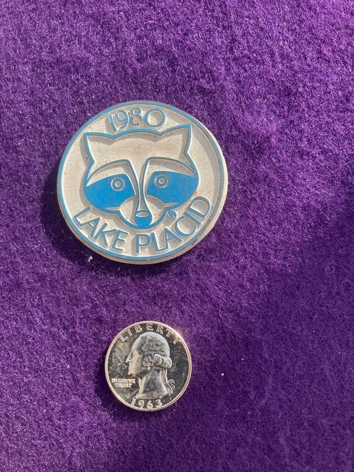 Vintage 1980 Olympic Lake Placid Refrigerator magnet RONI RACCOON | eBay