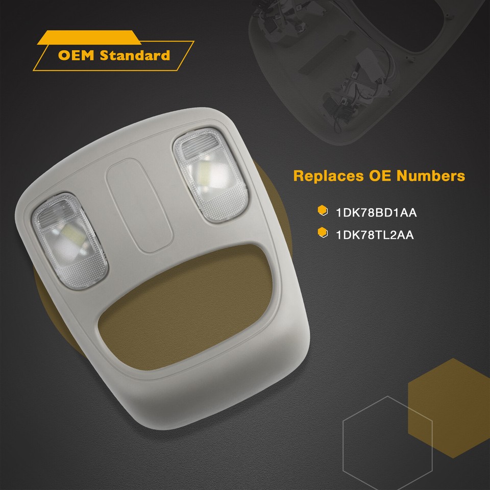Overhead Console Housing Reading Light for 02-10 Ram 1500 2500 3500 ...