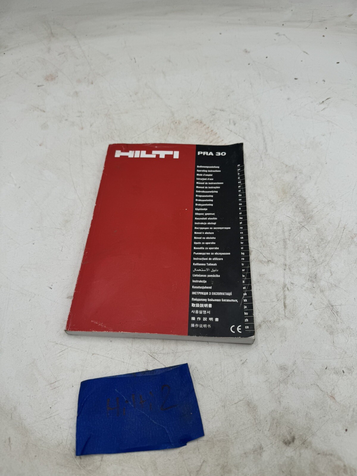 Hilti PRA 30 Laser Range Meter Measurement Tool Owners Manual Only No ...