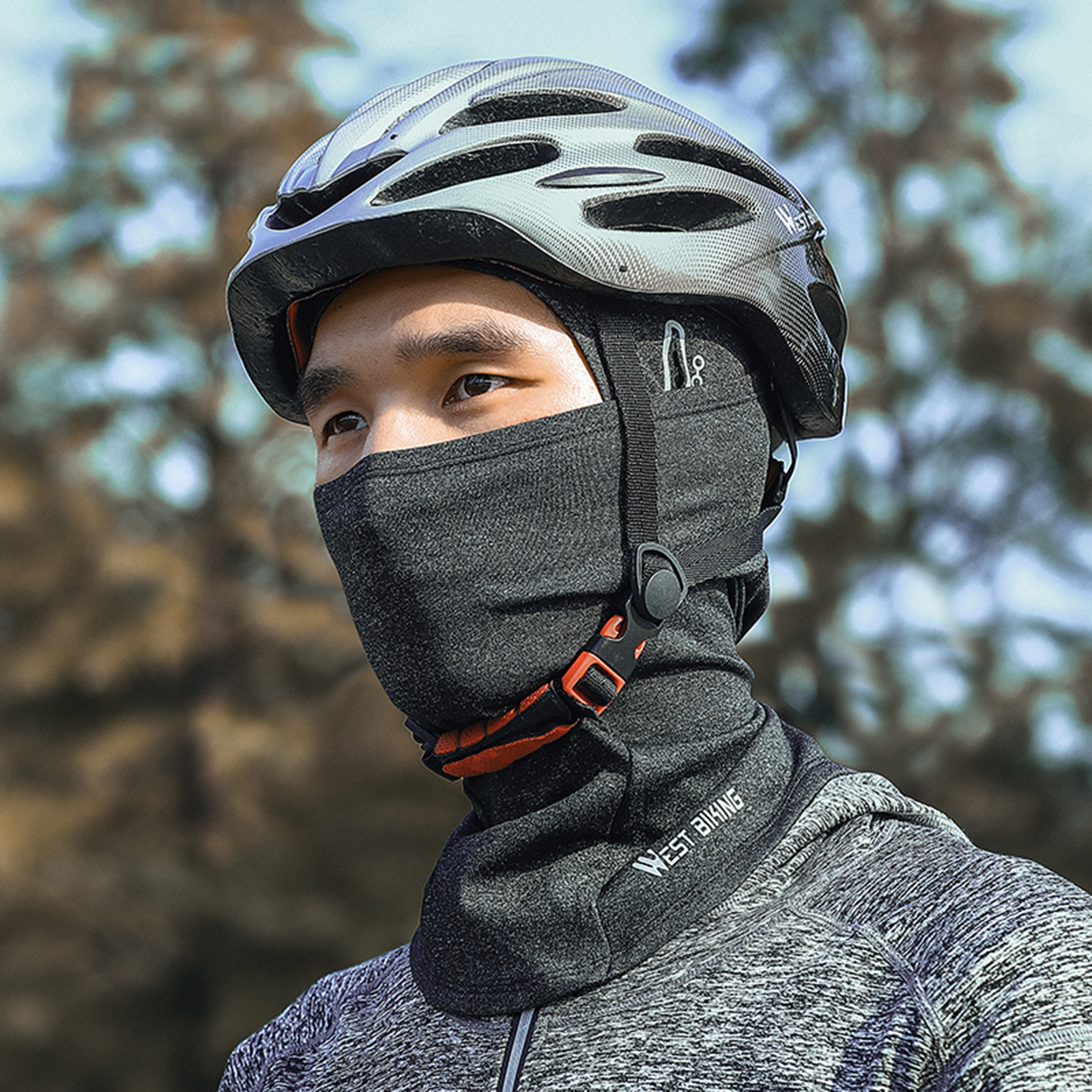 Cycling Scarf Liner Cold Protection Cold Weather Head Cover Ski Scarf ...