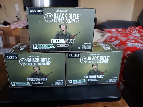 NIB - (36) Black Rifle Coffee Co. FREEDOM FUEL K-Cups - DARK Roast EXP ...