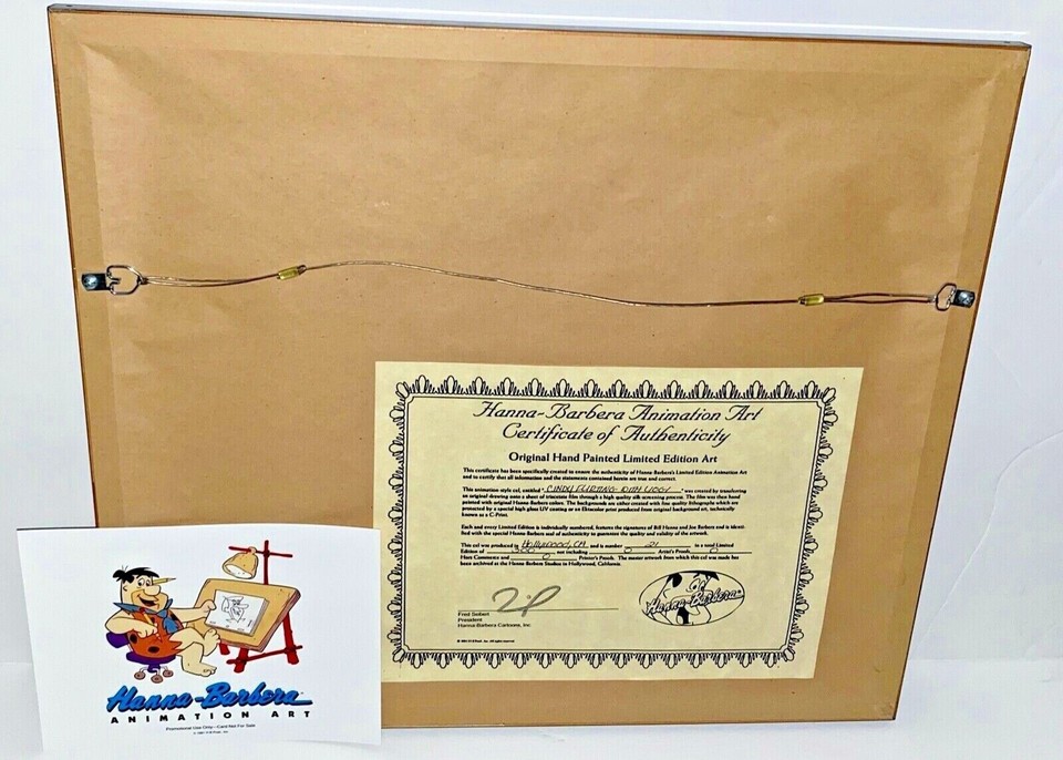 Yogi Bear Cel Cindy Bear Flirting #21/300 Signed Hanna Barbera Iraj Paran Art | eBay