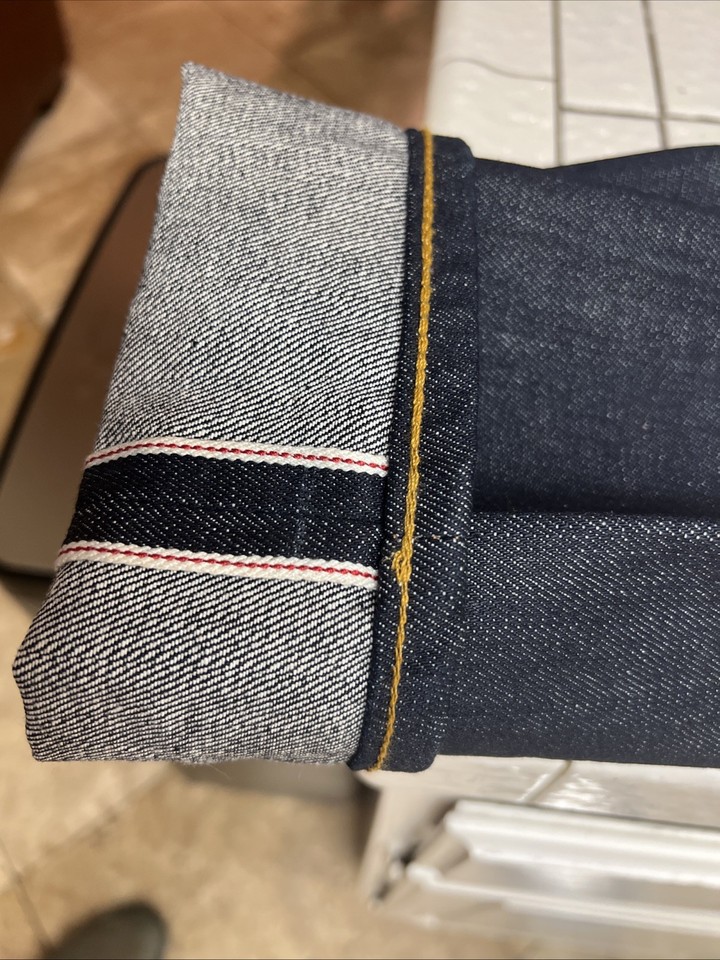 Brave Star Mens Selvedge Slim straight fit Denim Jeans 14.75 oz. | eBay