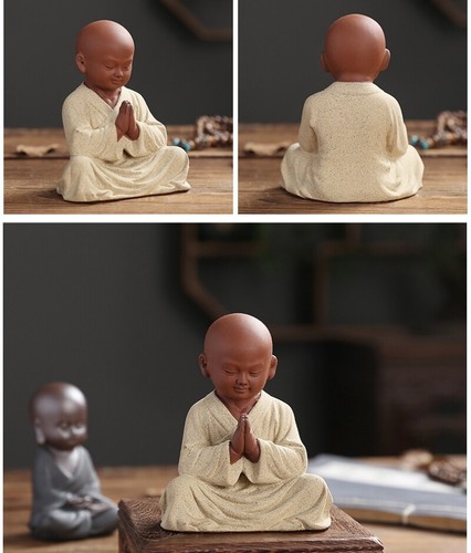 Chinese Tea Art Pet Monk Statue Table Decoration Yixing Purple Sand Tea ...