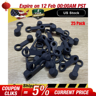 (25 Pack) Brake Bleeder Screw Caps Grease Zerk Fitting Cap Rubber Dust ...