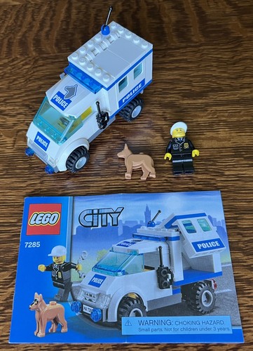 LEGO City 7285 POLICE DOG UNIT - 100% Complete with Minifigure and ...