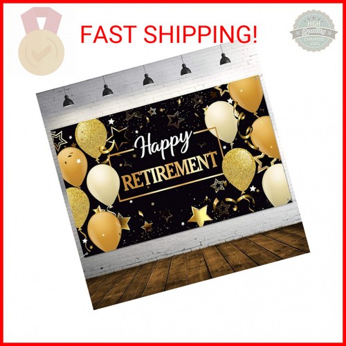 Retirement Party Decorations, Extra Large Fabric Retirement Sign Banner ...