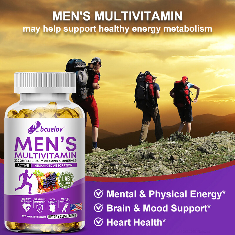 Men's Multivitamin Capsules,Boost Immunity,Heart & Brain Health,120pcs ...