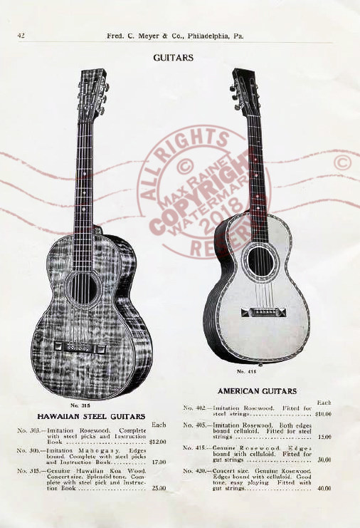 Fred C Meyer Co (1923) CATALOG Musical Instruments Violin Cello Guitar ...