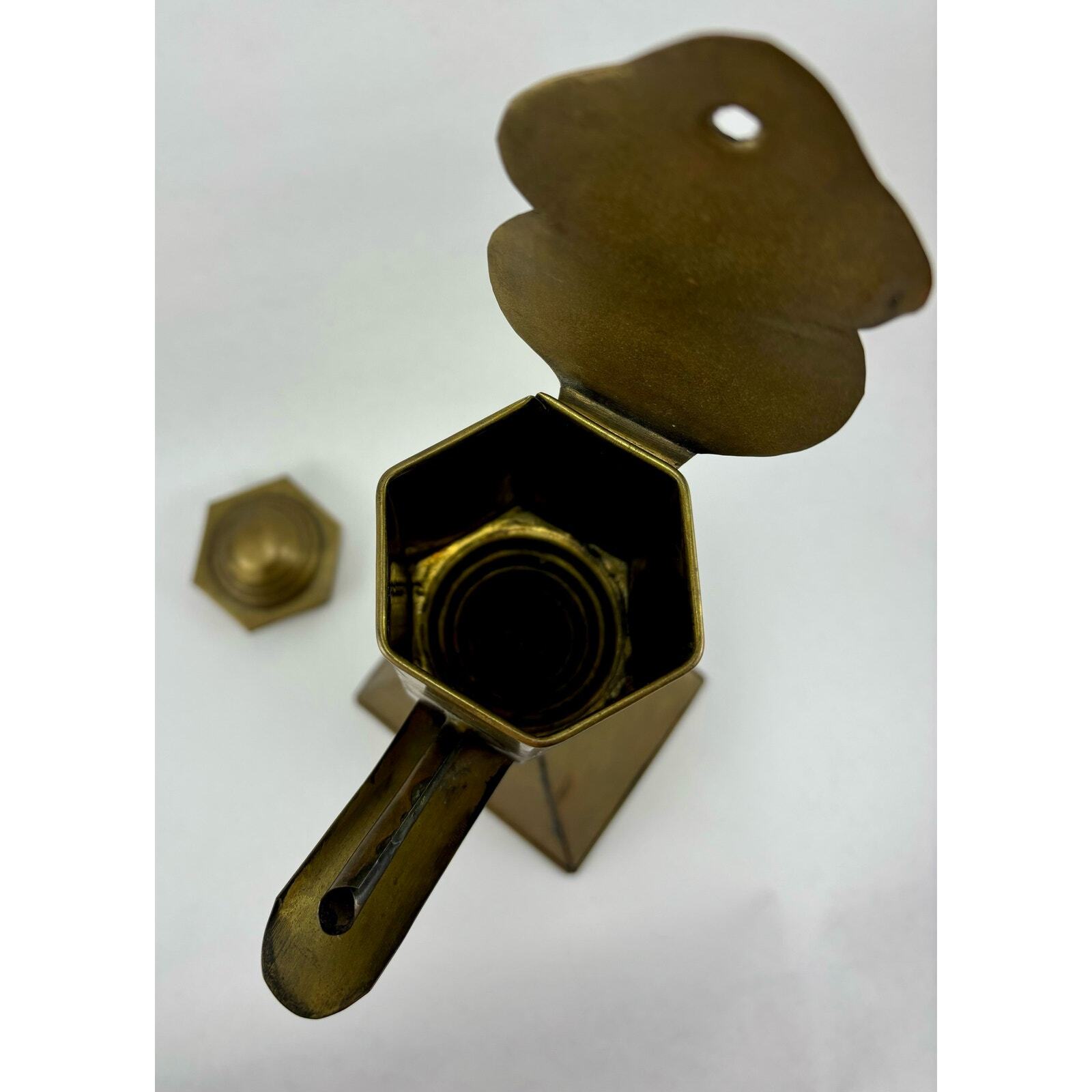 Antique Oil Canister Brass Oiler Wall Hanging | eBay