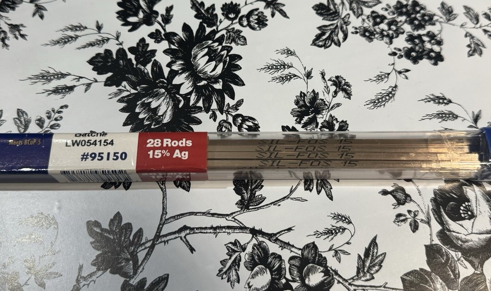95150 Lucas Milhaupt Sil Fos Silvaloy 15% Silver Solder 28 Rods | eBay