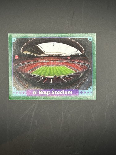 2022 Panini FIFA World Cup Sticker AL BAYT STADIUM. Green Border FWC 15 ...