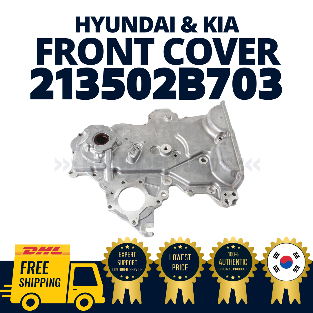 GENUINE OEM Hyundai Kia Cover Assy Timing Chain Oil Pump 213502B702 ...