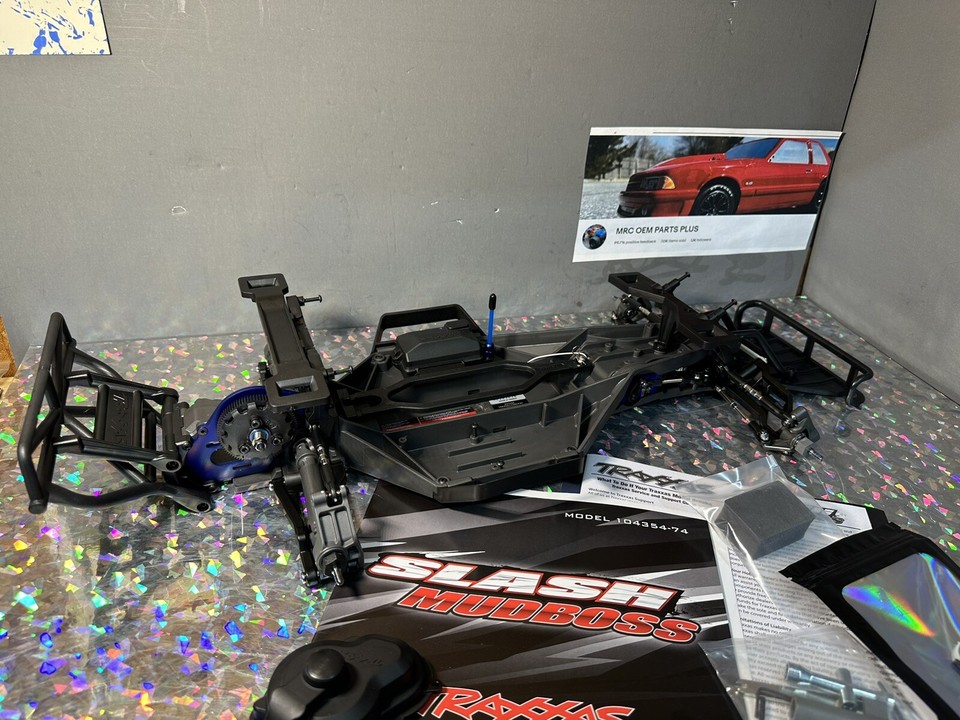 Traxxas Slash Mudboss LCG 272R ROLLER SLIDER 104354-74 MODIFIED | eBay