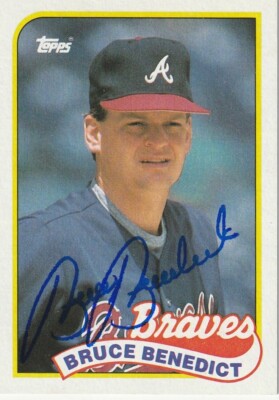 BRUCE BENEDICT ATLANTA BRAVES SIGNED 1989 TOPPS CARD #778 | eBay