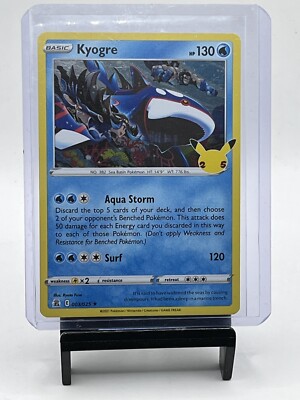 Pokemon Celebrations Kyogre Holo Rare Card 003/025 NM | eBay