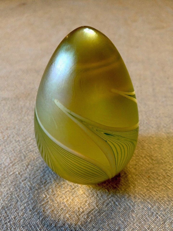 VINTAGE ORIENT AND FLUME CHICO, CA SIGNED GLASS EGG. | eBay
