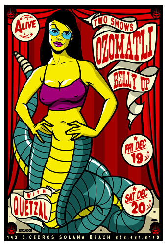 Scrojo Ozomatli Quetzal 2003 Poster Belly Up Tavern Solana Beach Ozomatli_0312 | eBay