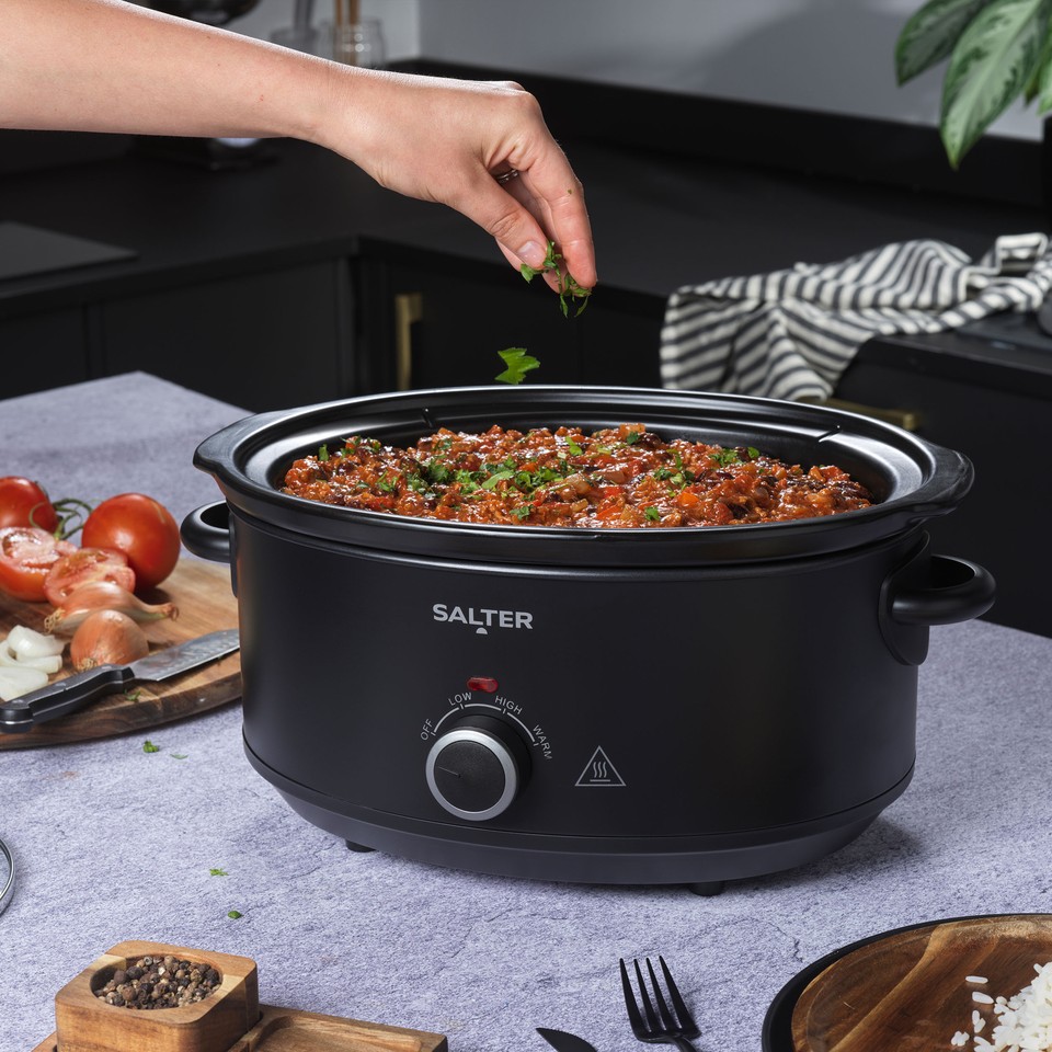 Salter Kuro 6.5L Slow Cooker 3 Heat Settings/Keep Warm for Family ...