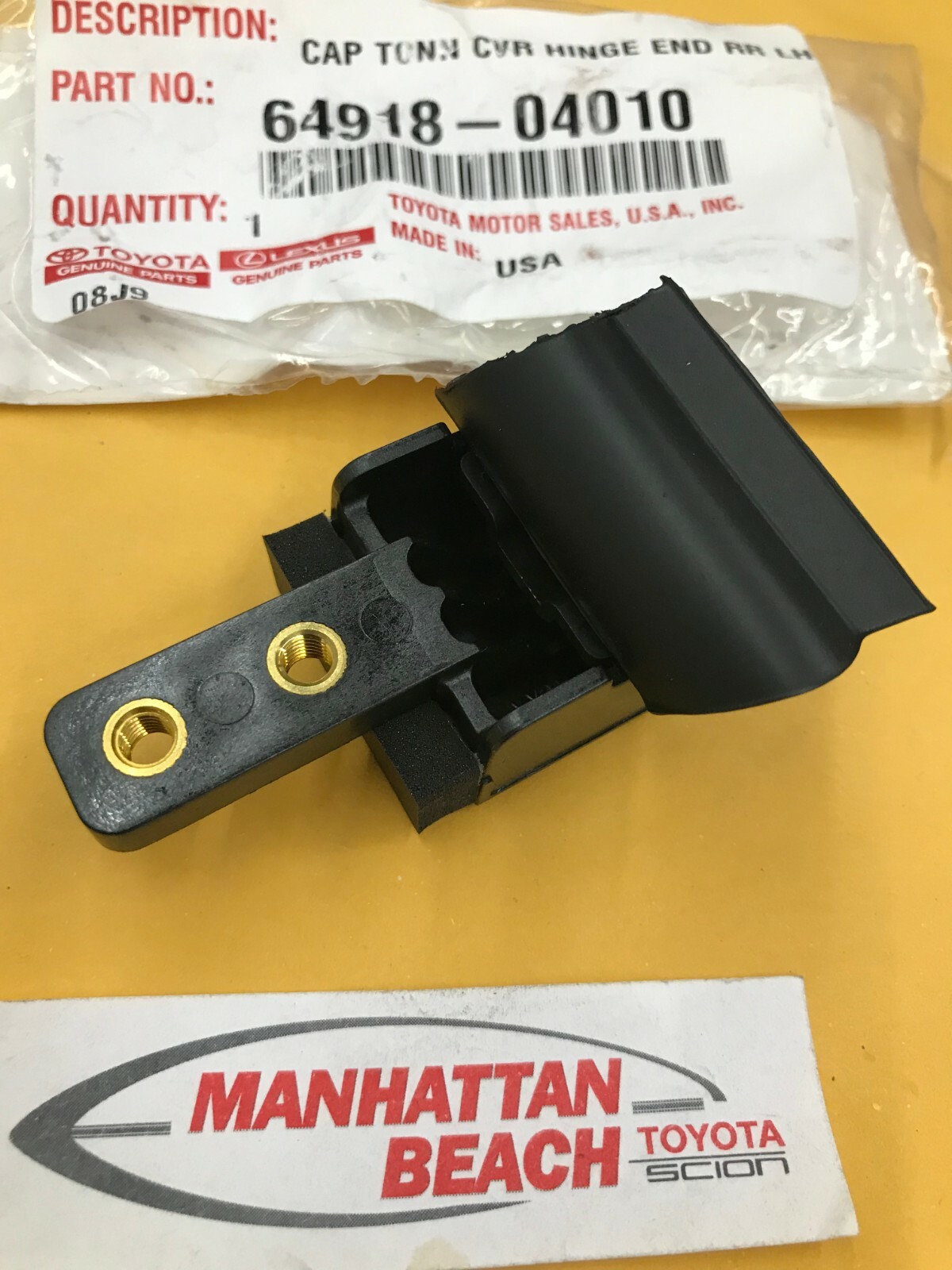 16-23 TACOMA TONNEAU COVER HINGE CAP LEFT REAR DRIVER SIDE 64918-04010 ...