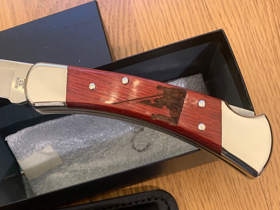 RARE BUCK 110 9/11 FLAG NY FIREFIGHTERS KNIFE NEVER USED IN BOX BT 1 | eBay