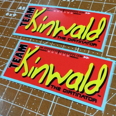 2 Vintage RC Trinity Brian Kinwald Dirtinator Brushed Motor Labels Losi ...