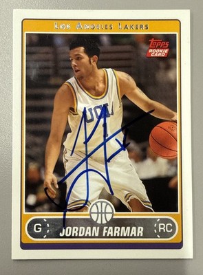 2006 Topps Jordan Farmar Signed Autographed Rookie Card UCLA Los ...