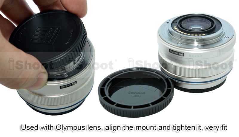 5x M4/3 Rear Lens Cap + Micro 4/3 Camera Body Cover for Olympus PEN E ...