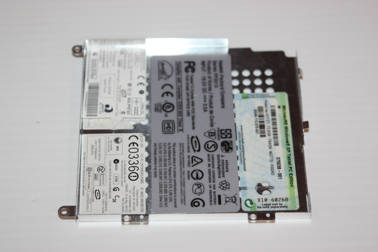 Battery Housing Compartment Bracket PP3010--HP Compaq TC1100 10" Tablet ...