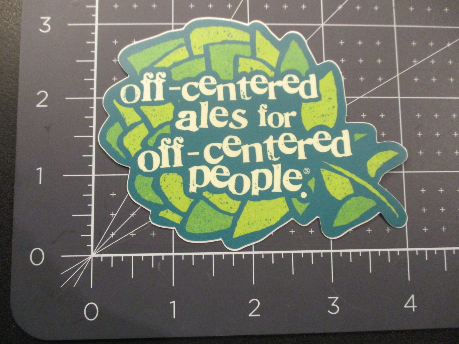 DOGFISH HEAD Off-Centered Hop STICKER decal craft beer dog fish 60 90 ...