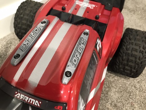 Arrma Vorteks 3S BLX Parts - Body Roof Protector Skid Plates - Silver ...
