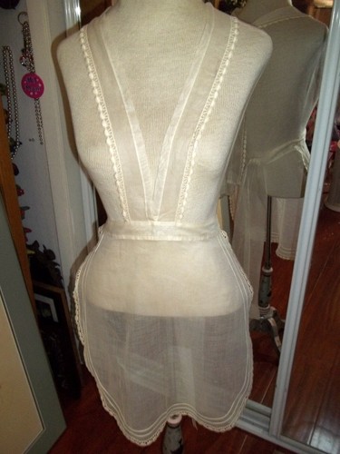 Vintage 1930s NRA Tag Union Label Servant Maid Front Strap Sheer Apron ...