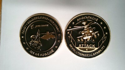 CHALLENGE COIN AH-64 APACHE BOEING ATTACK REVOLUTIONARY CAPABILITY | eBay