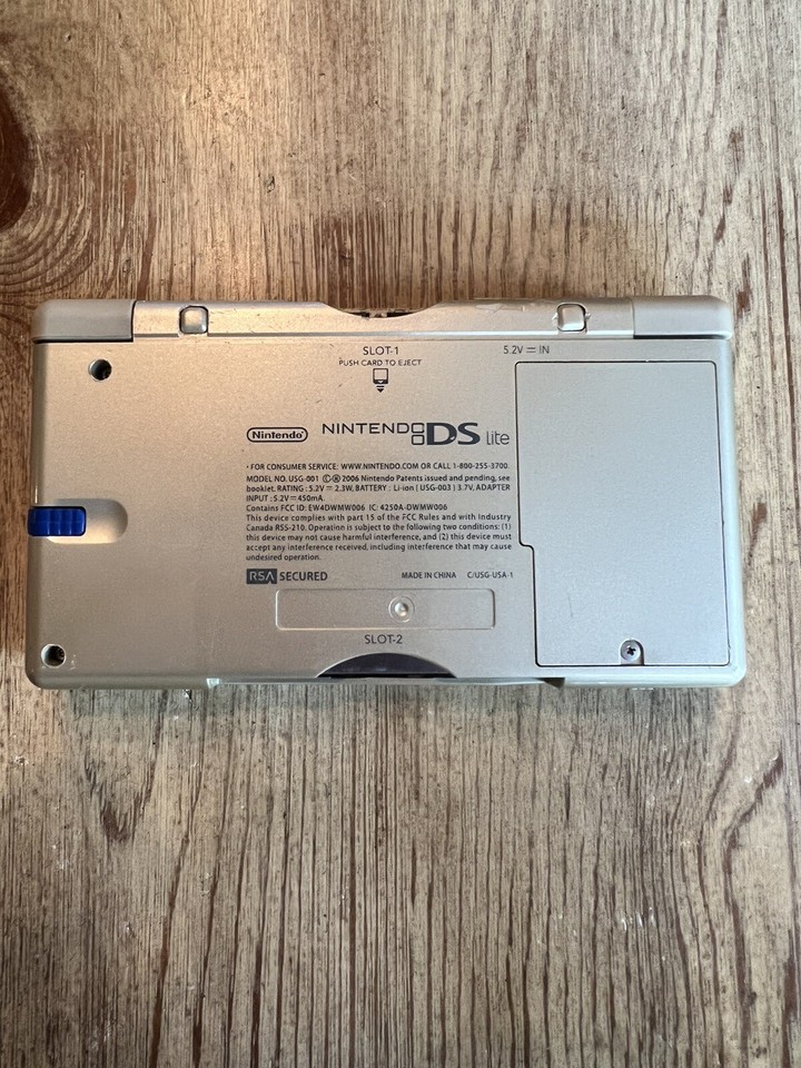 Nintendo DS Lite Zelda*Link Gold Edition Handheld Console *for Parts Or ...