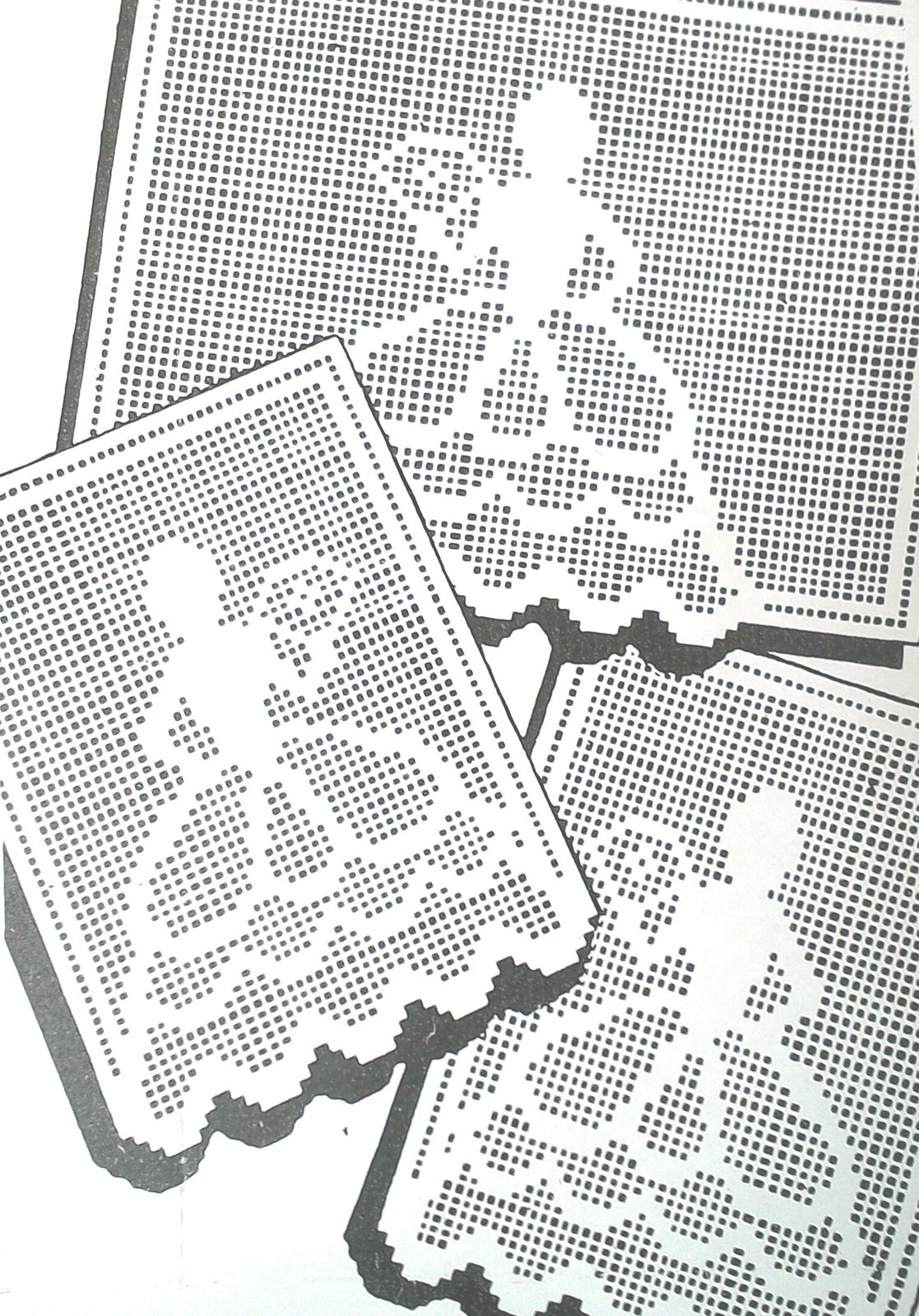 671 Vintage COLONIAL GIRL IN FILET Pattern to Crochet (Reproduction) | eBay