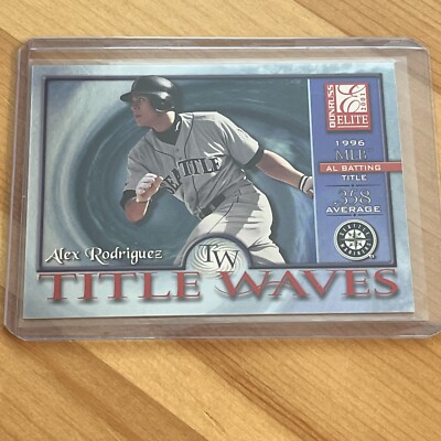2001 Donruss Elite Title Waves #TW5 Alex Rodriguez - 05981996 - Looks ...