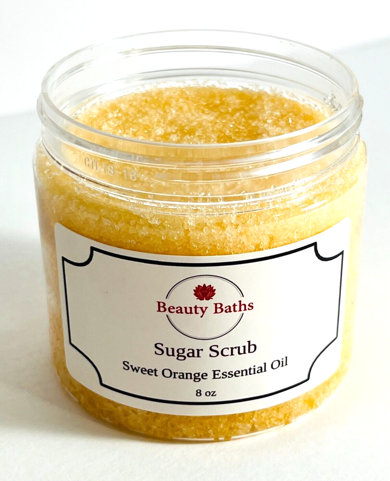 Sweet Orange Sugar Scrub Exfoliating Body Scrub Handmade Gift for Her ...