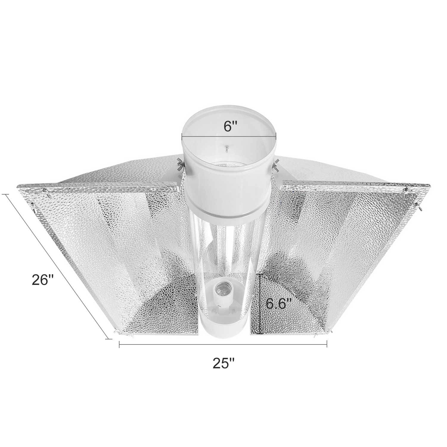 iPower Grow Light Air Cool Tube Reflector Hood For HPS MH Bulb | eBay