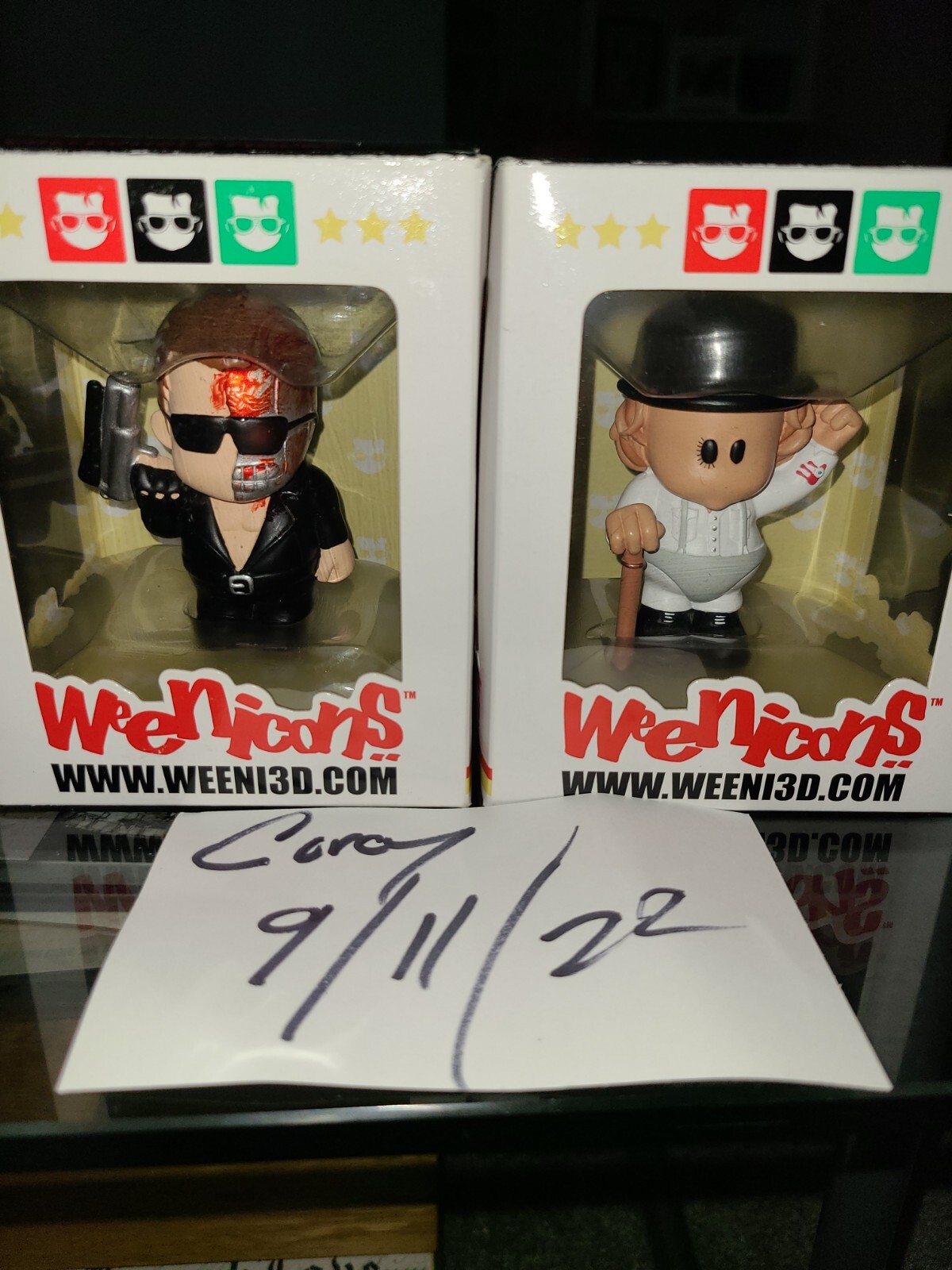 Weenicons Rare UK vinyl figures Alex Clockwork Orange, Terminator. | eBay