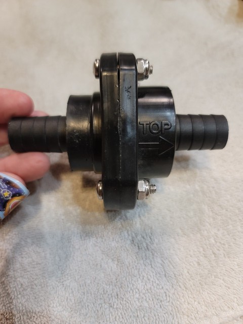 T-h Marine Double Barb Inline Scupper Check Valve 3/4 in Black ILS750DP ...