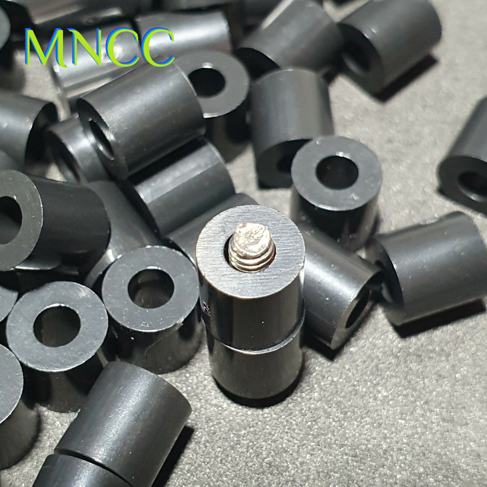 1pc~10pcs M3 x 1mm~15mm Black Nylon Round Non-Threaded Standoff Column ...