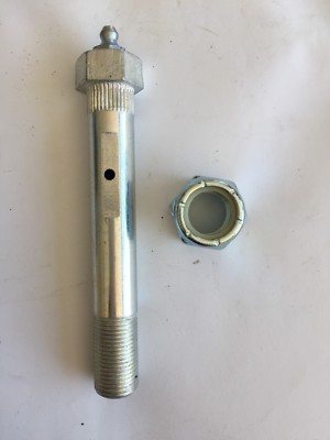 GREASABLE TRAILER CARAVAN SHACKLE SPRING BOLT & NYLOC NUT. 5/8" X 4 ...