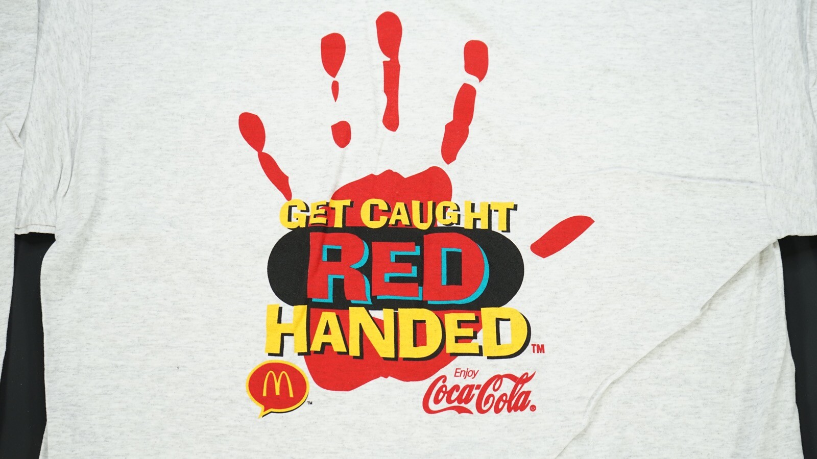 Rare VTG Coca-Cola Get Caught Red Handed Coke Long Sl… - Gem