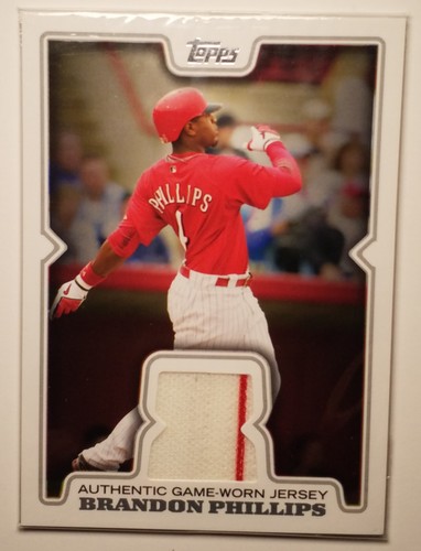 Brandon Phillips 2008 Topps Update Authentic Game Worn Jersey MLB Card ...
