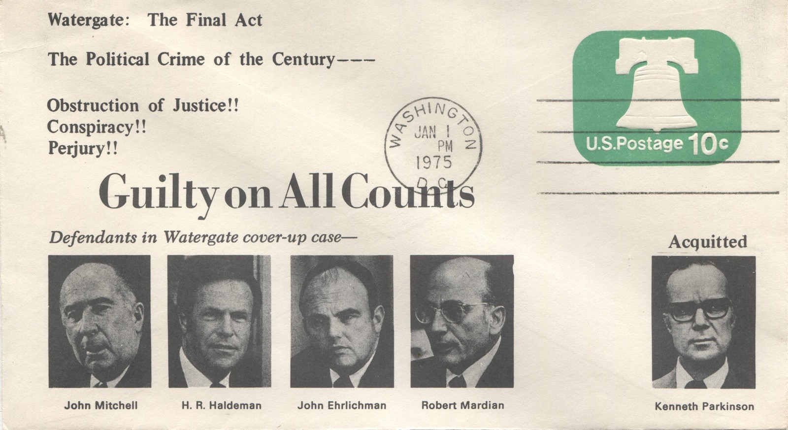 Event Cover Washington DC Watergate Political Trial Topical Politics ...