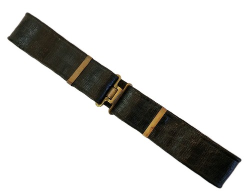Blackened P37 Parade Webbing Pistol Belt WW2 Korea Vietnam | eBay