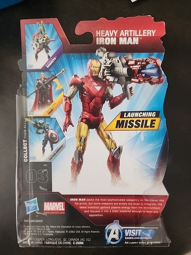 2011 Hasbro Marvel Avengers Heavy Artillery IRON MAN Concept Series ...