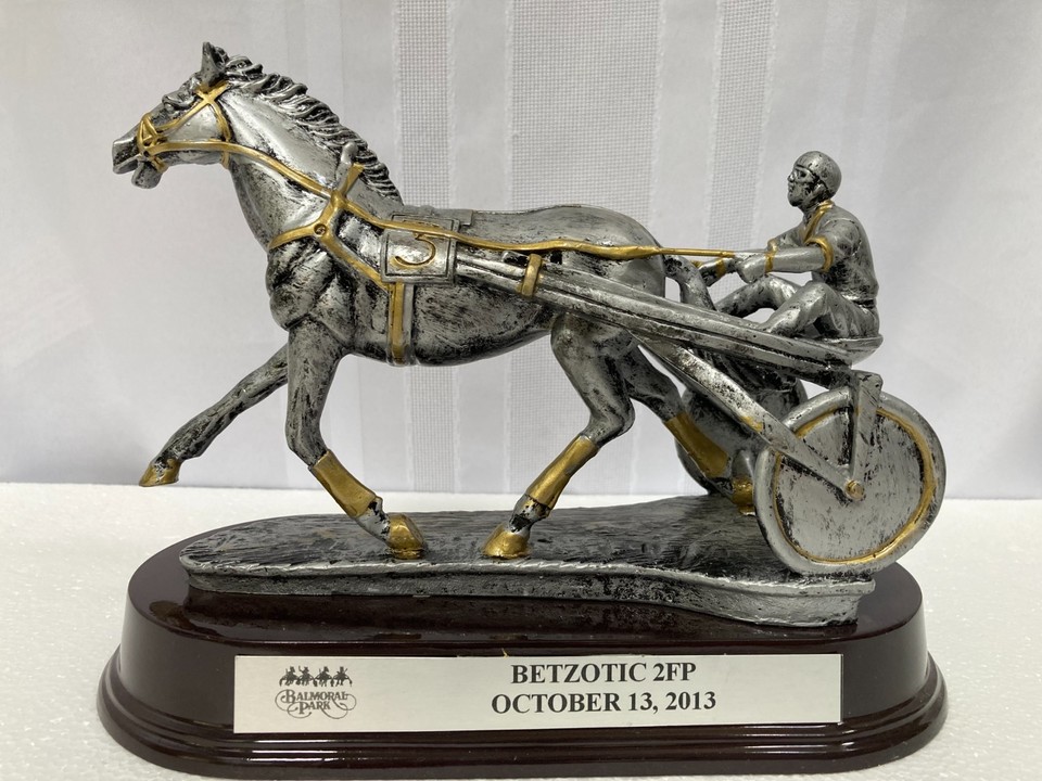 Balmoral Park, IL. 10/13/2013 "Molly Go Lightly" Harness Racing Trophy ...