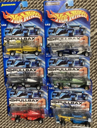 Hot wheels Grand Prix Pullbax F1 Full Set of 6! | eBay